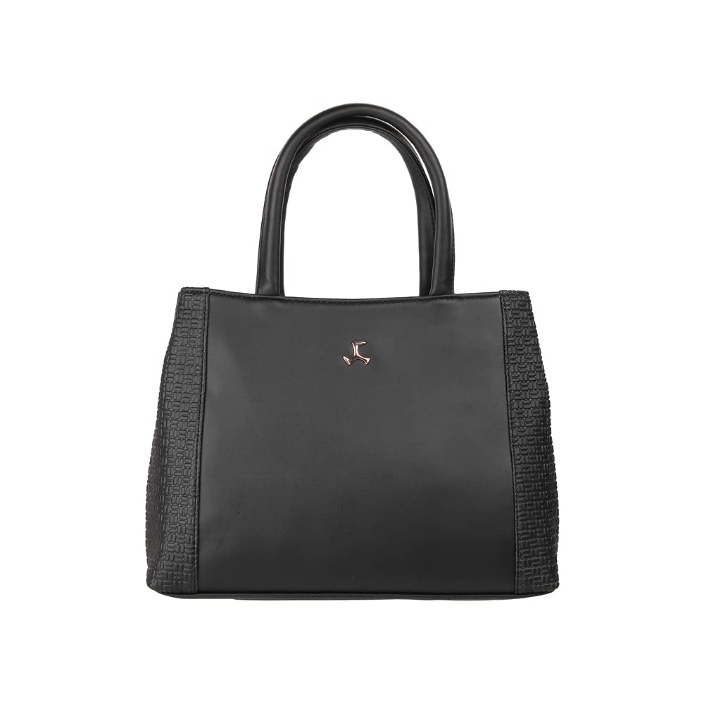 Mochi Black Faux Leather Premium Zipper Casual Shoulder Bag For Women ...