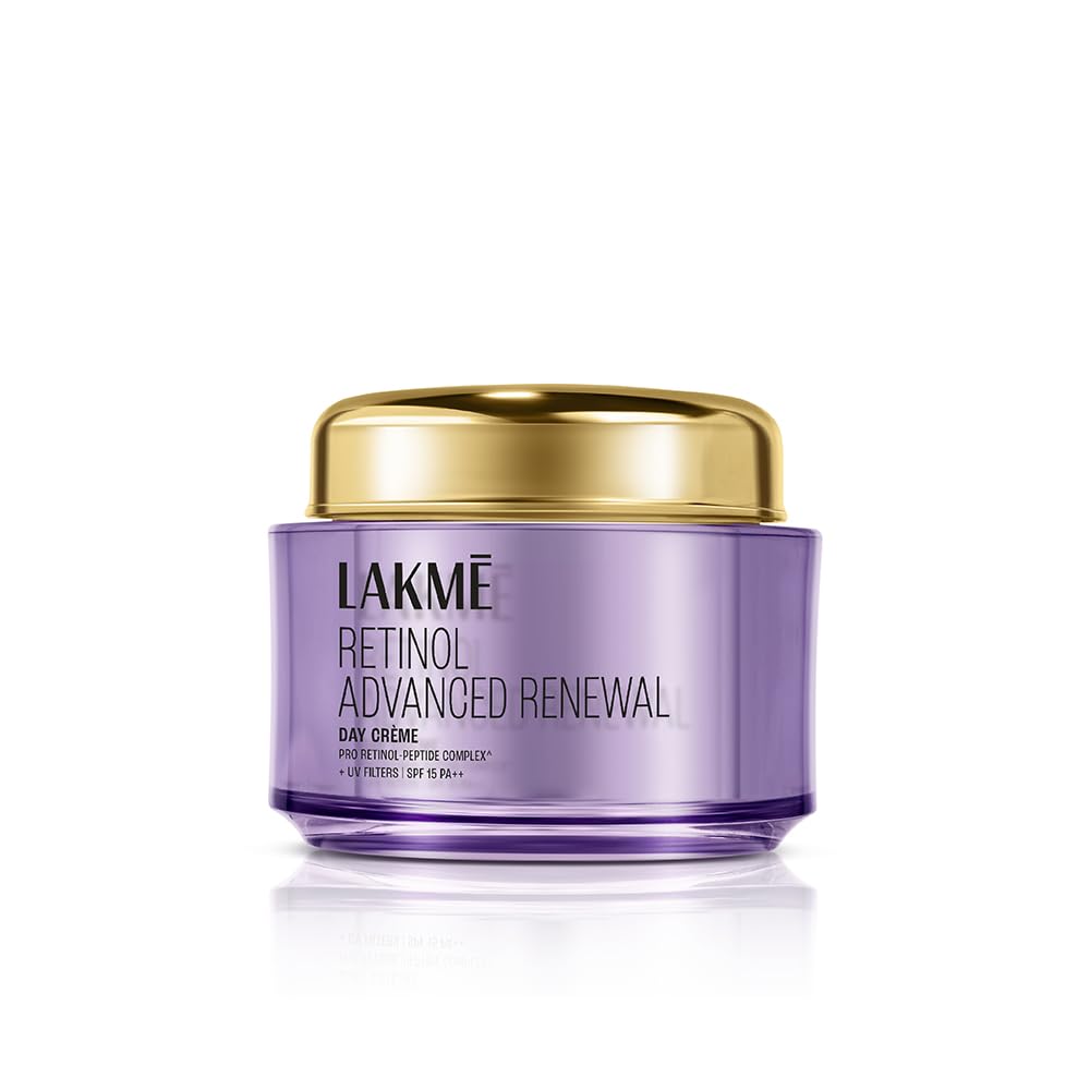 Lakme Retinol Advanced Renewal Day Creme Pro-Retinol Peptide Complex ...
