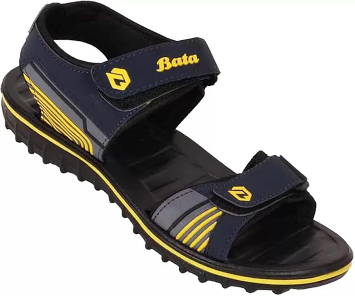 Bata Men's Velcro Sandals, Yellow | Arcade.lk