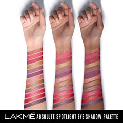 Lakmé Glitterati Chroma Chic Eye Shadow Palette, Highly Pigmented ...