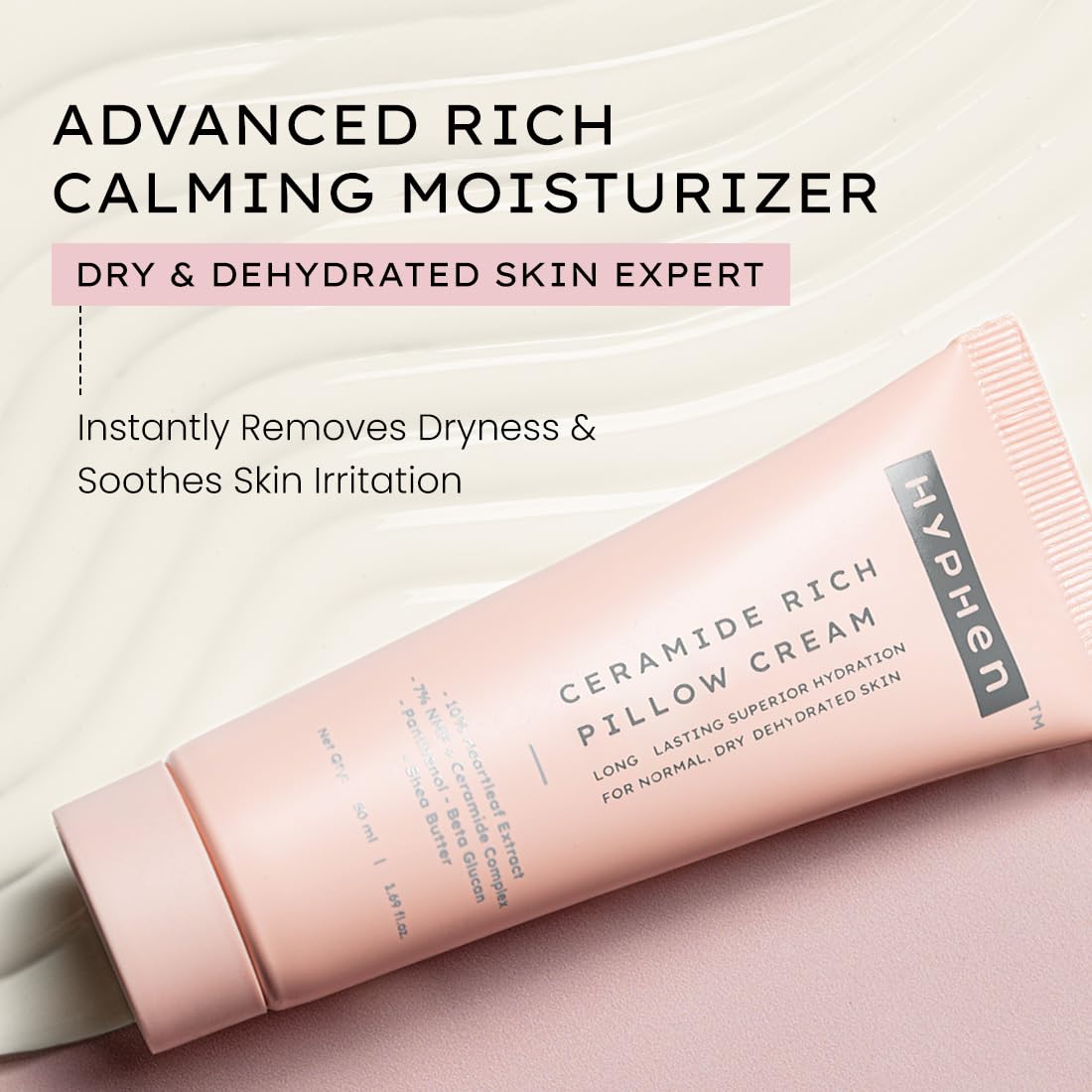 Hyphen 10% Heartleaf Extract & 7% Ceramides-NMF Face Cream Moisturizer ...