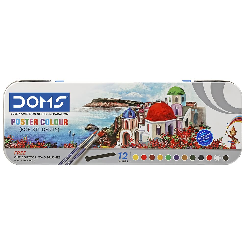 Doms 14 Shades Poster Colours | Rich & Vibrant Colors | Free Agigator ...