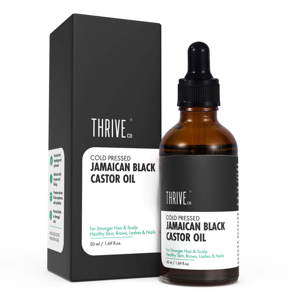 ThriveCo Cold-Pressed Jamaican Black Castor Oil for Hair, Skin ...