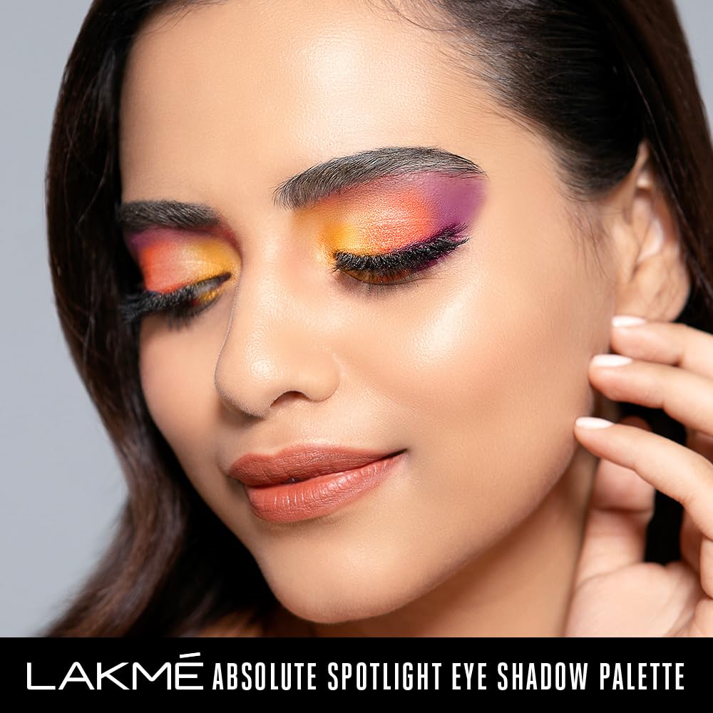 Lakmé Glitterati Chroma Chic Eye Shadow Palette, Highly Pigmented ...