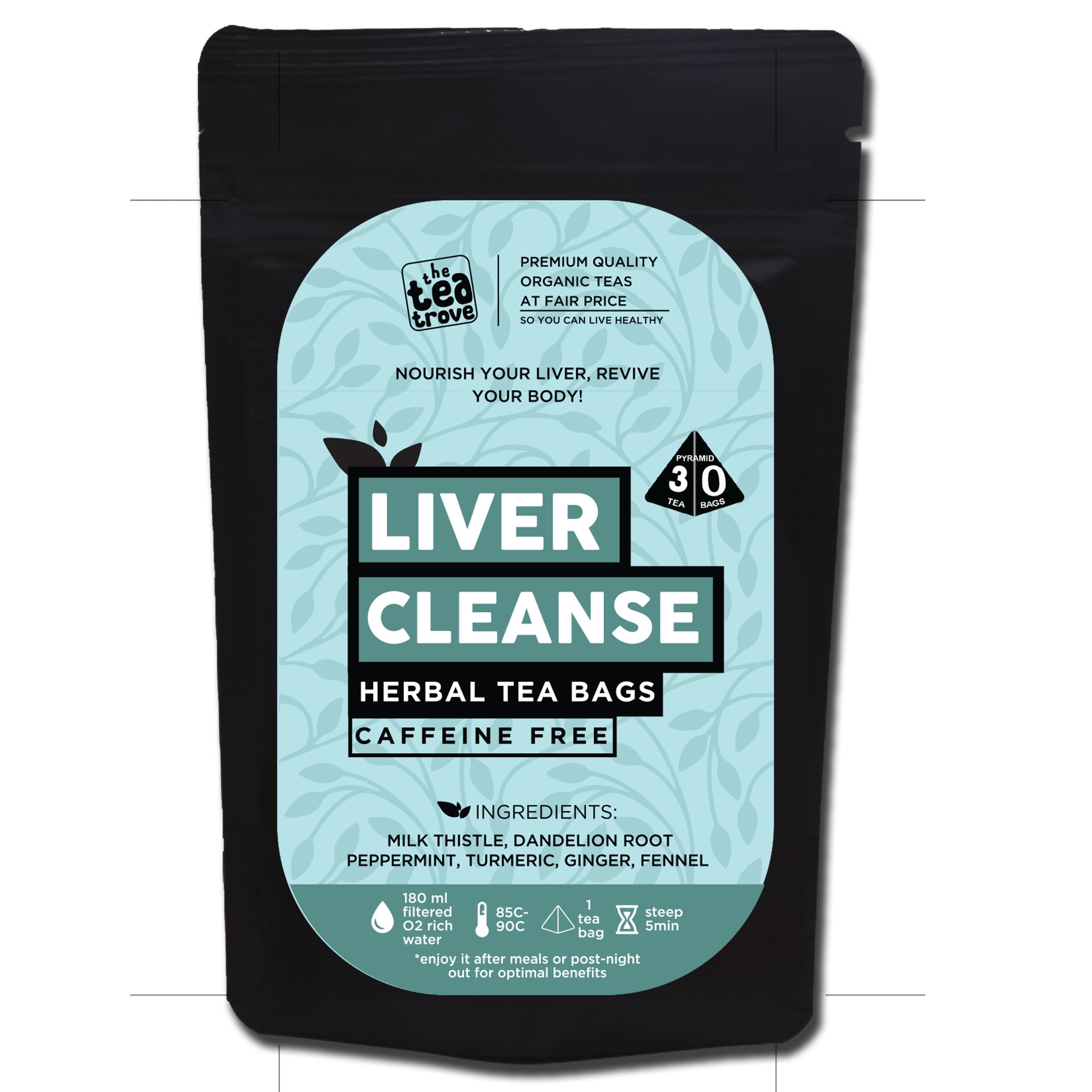 The Tea Trove Liver Cleanse Tea Bags (30 counts) – Fatty Liver Detox ...