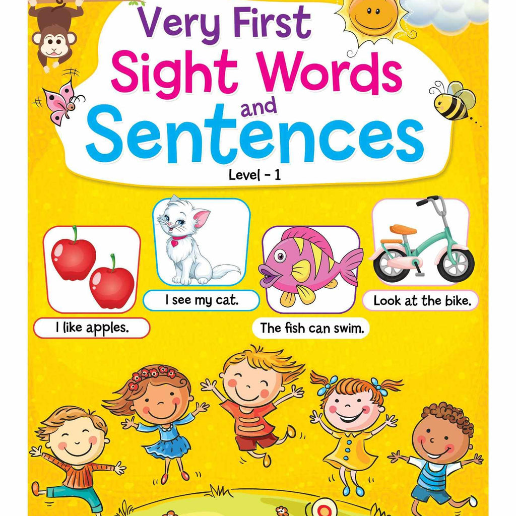 Very First Sight Words Sentences Level - 1 Book for Kids Age 4 -8 year ...