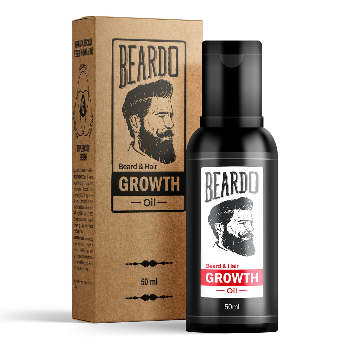 Beardo Beard and Hair Growth Oil - 50 ml for faster beard growth and ...