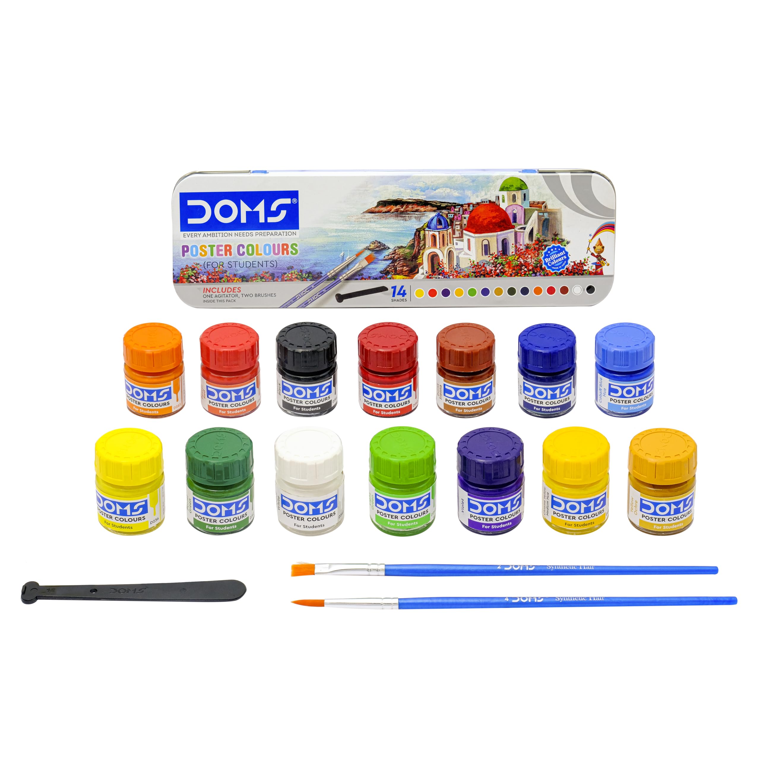 Doms 14 Shades Poster Colours | Rich & Vibrant Colors | Free Agigator ...