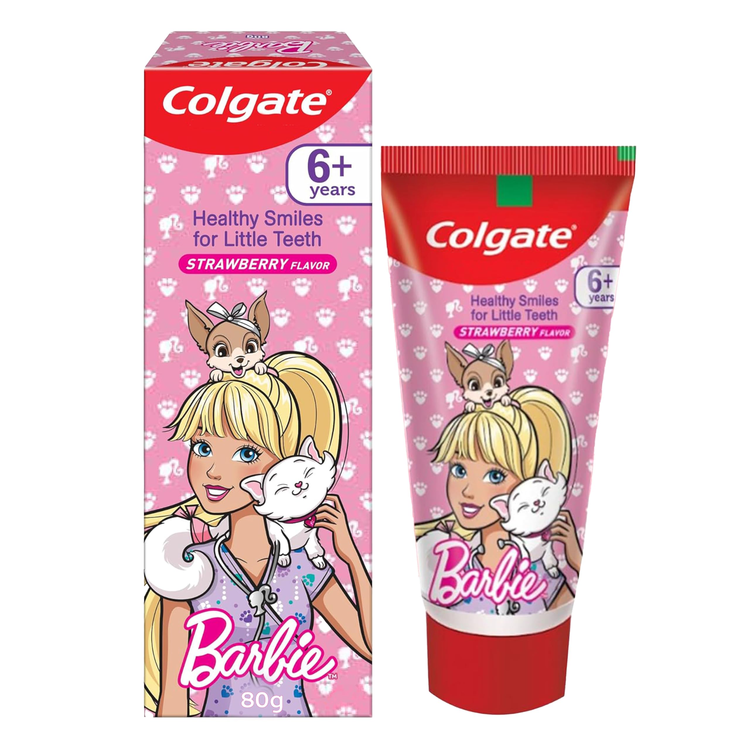 Colgate Kid's Barbie Anticavity Toothpaste -Strawberry Flavour for ...